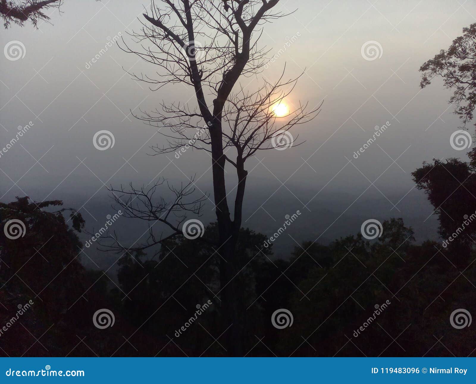 Dusk stock photo. Image of beautiful, scenery, dusk - 119483096