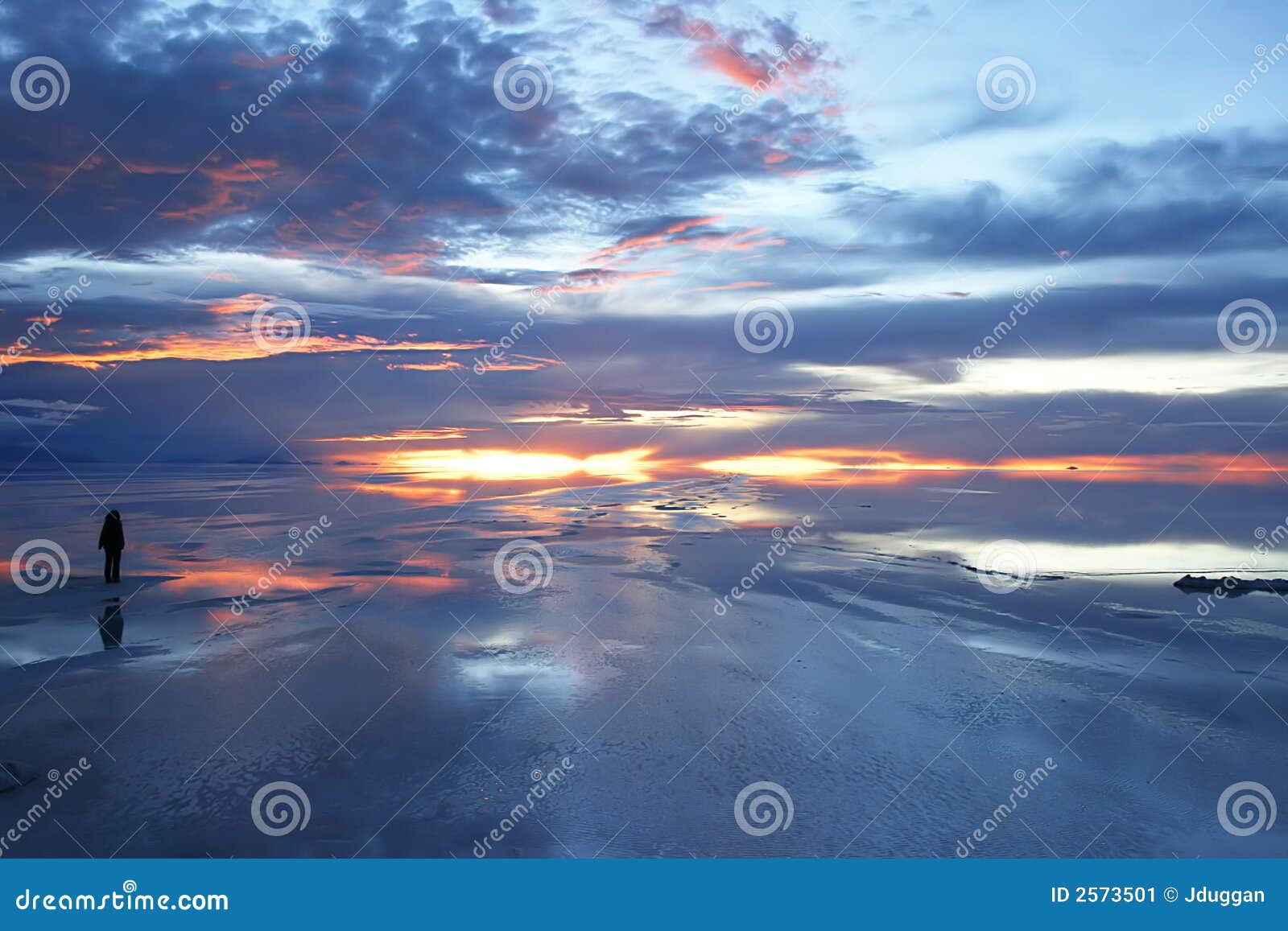 Dusk Over Surreal Landscape Stock Image - Image of apparition, hexagon ...