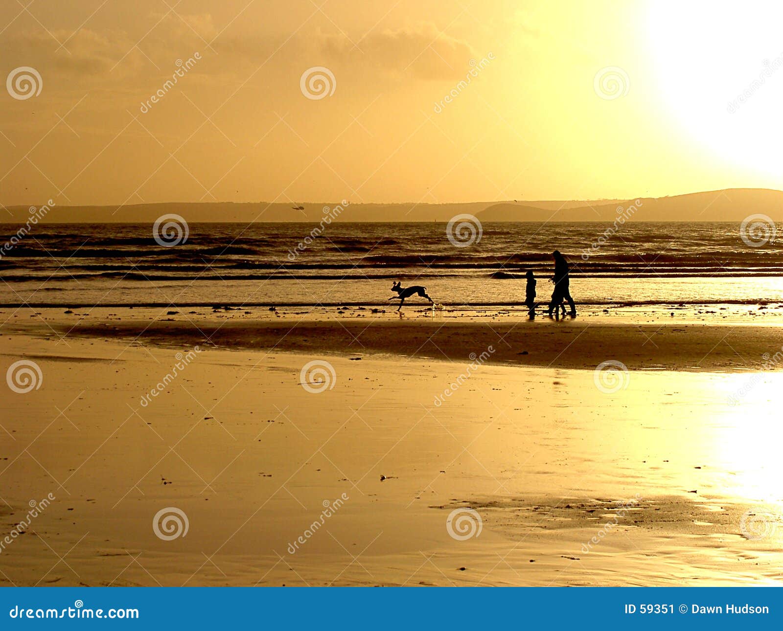 Dusky Beach stock image. Image of ocean, travel, gold, dusk - 59351