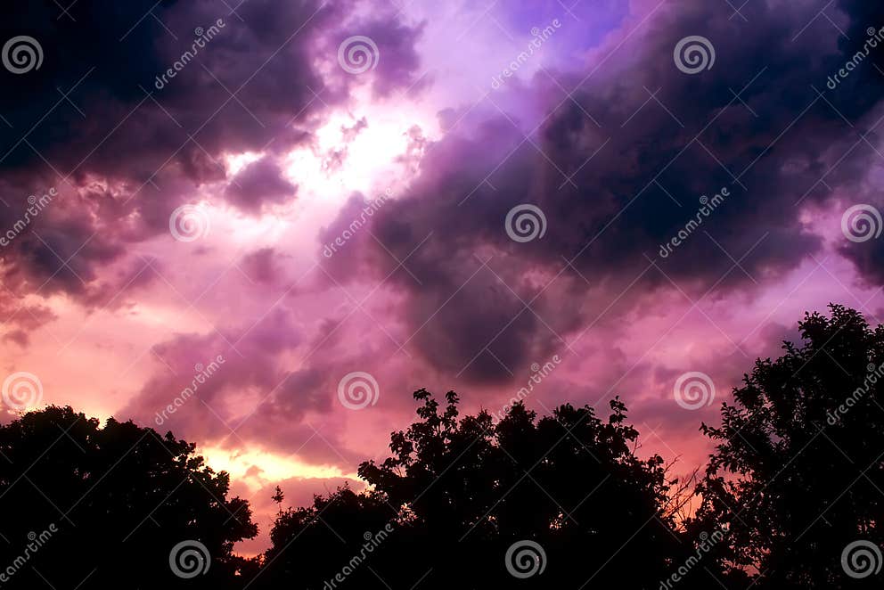 Dusky Sky stock image. Image of dawn, dismal, purple, dusky - 176299