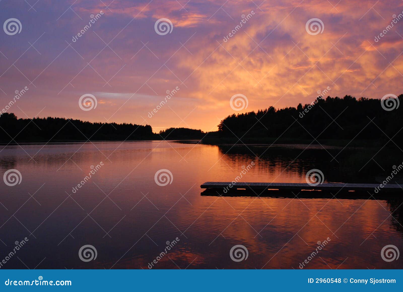 Dusky sky stock photo. Image of river, sundown, tranquil - 2960548