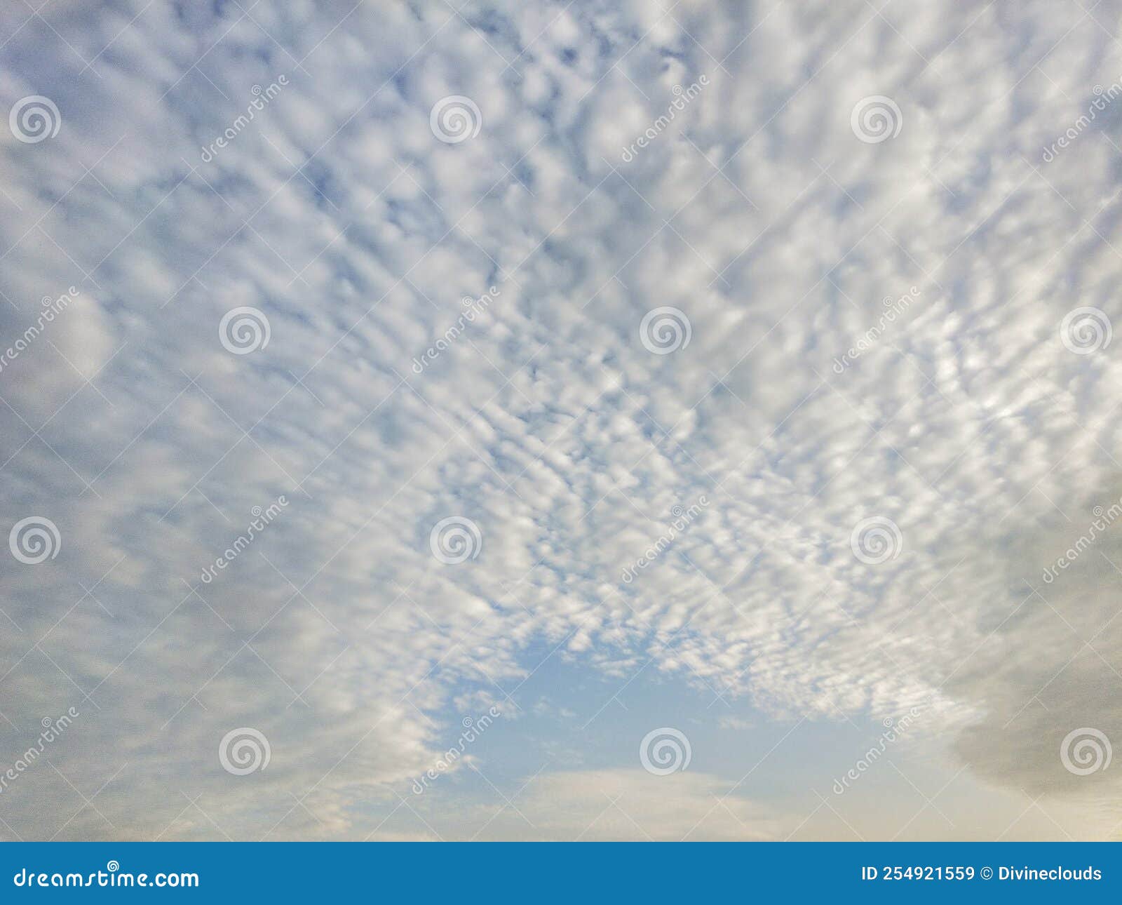 Dusky Stratus Clouds Shining in the Evening Sky Stock Image - Image of ...