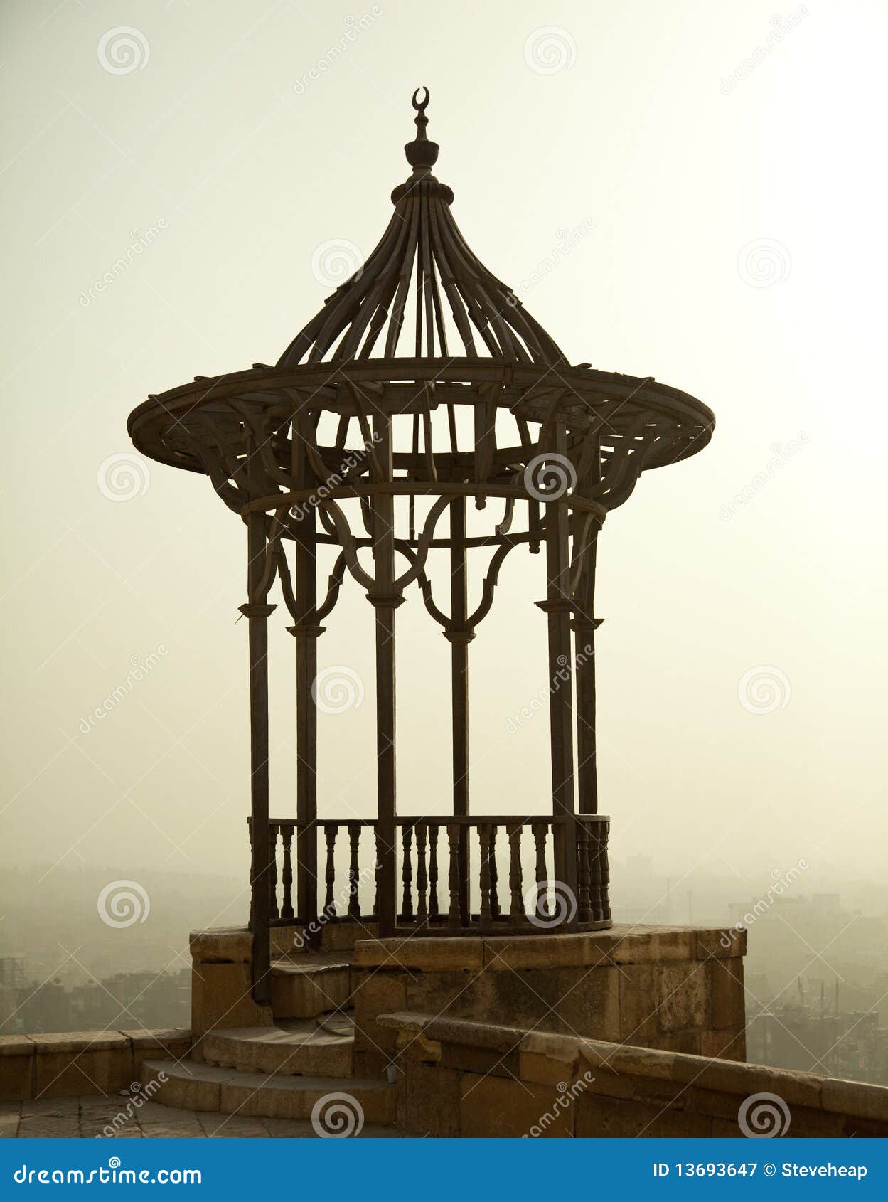 Dusky View Over Cairo from the Citadel Stock Image - Image of capital ...