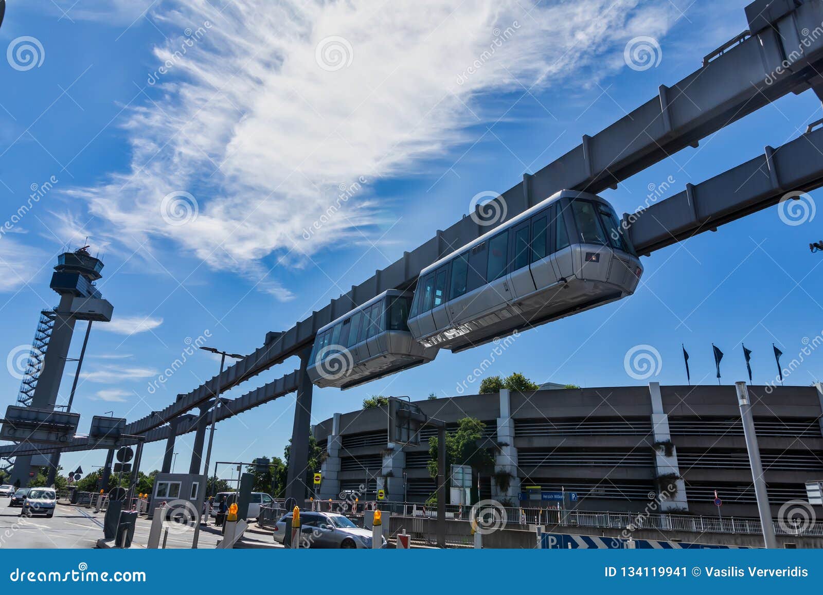 Aerial Train in Dusseldorf Airport Editorial Photo - Image of airports ...