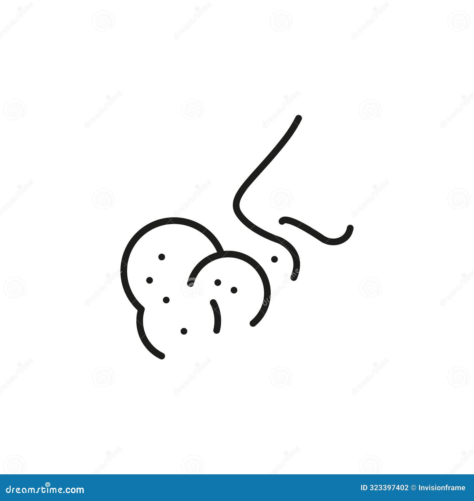 Dust Allergy Icon stock vector. Illustration of refuse - 323397402