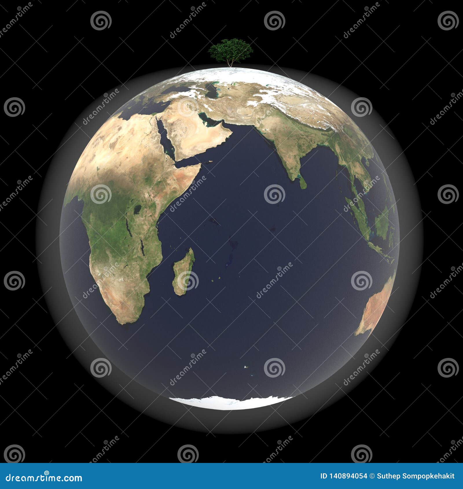 Dust Around the World ,3D Rendering Stock Illustration - Illustration ...