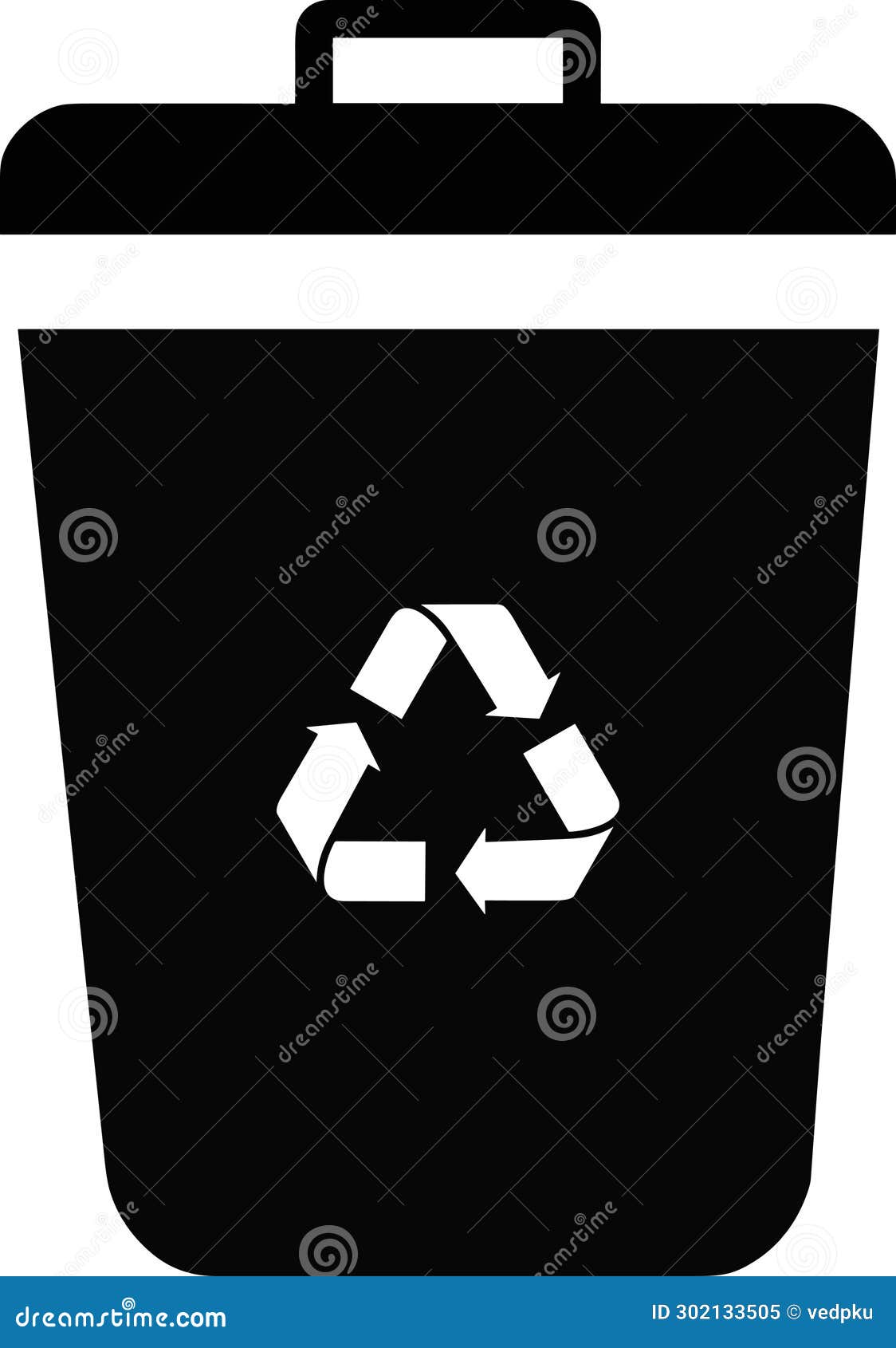 Dust Bin Box Vector House Trash Bins Recycle Trash Buckets Stock Vector ...