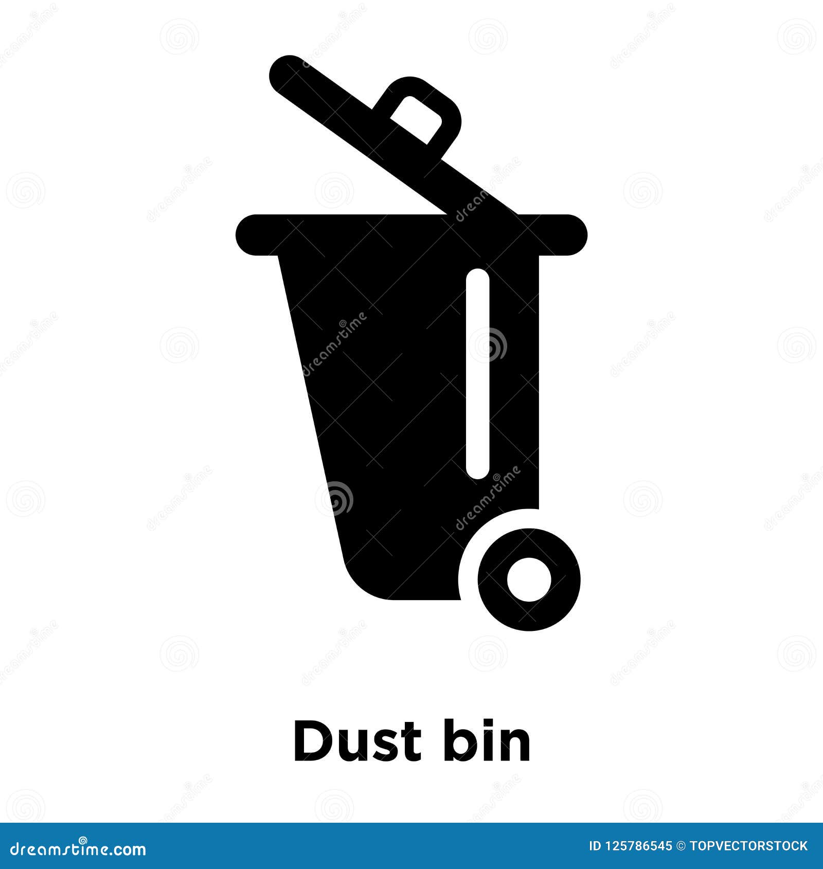 Dust Bin Icon Vector Isolated on White Background, Logo Concept Stock ... Dust Bin Icon Vector Isolated on White Background, Logo Concept Stock ...