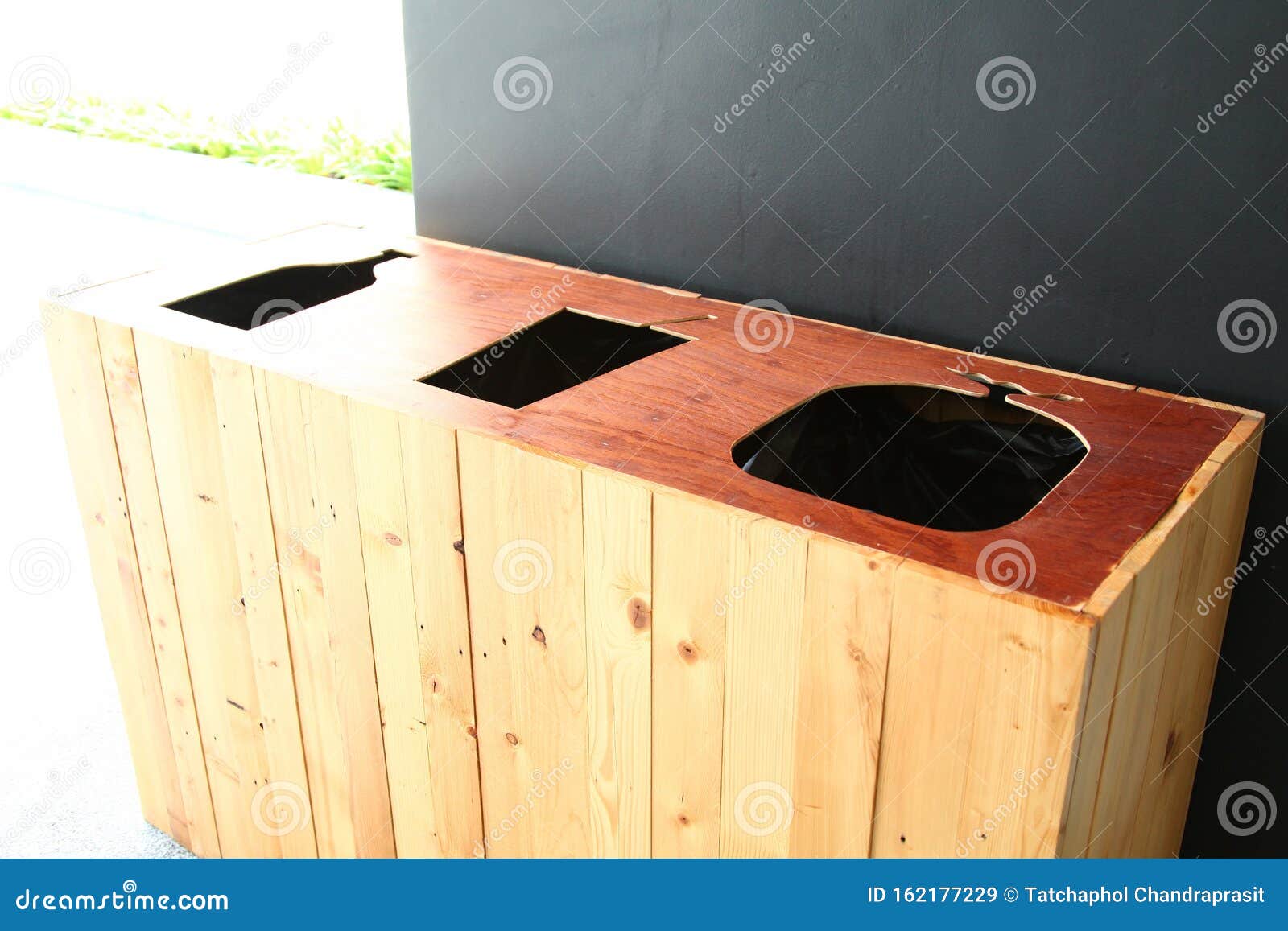 Dust bin scene. stock image. Image of empty, hole, litter - 162177229
