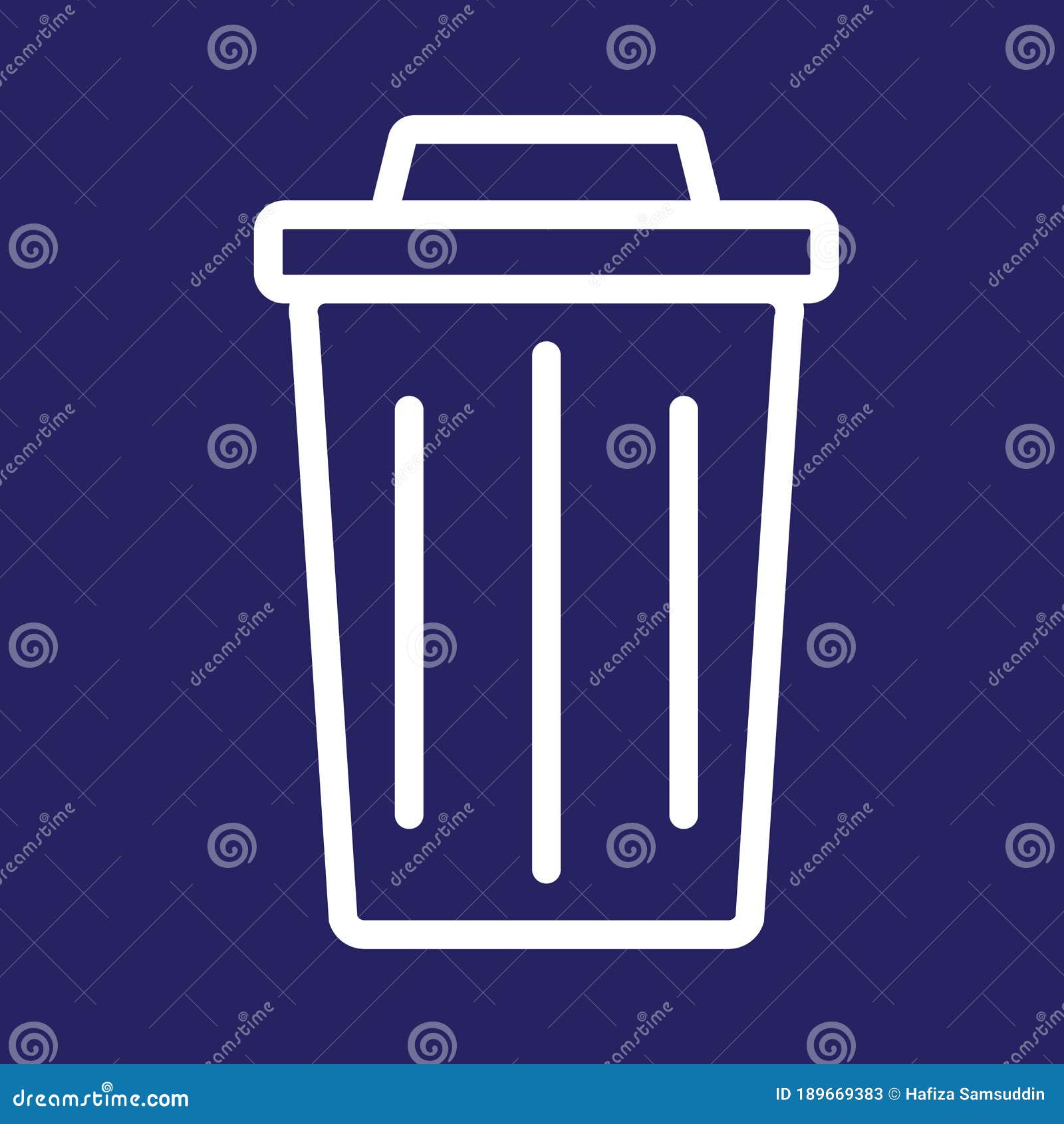 Dust Bin. Vector Illustration Decorative Design Stock Vector ...