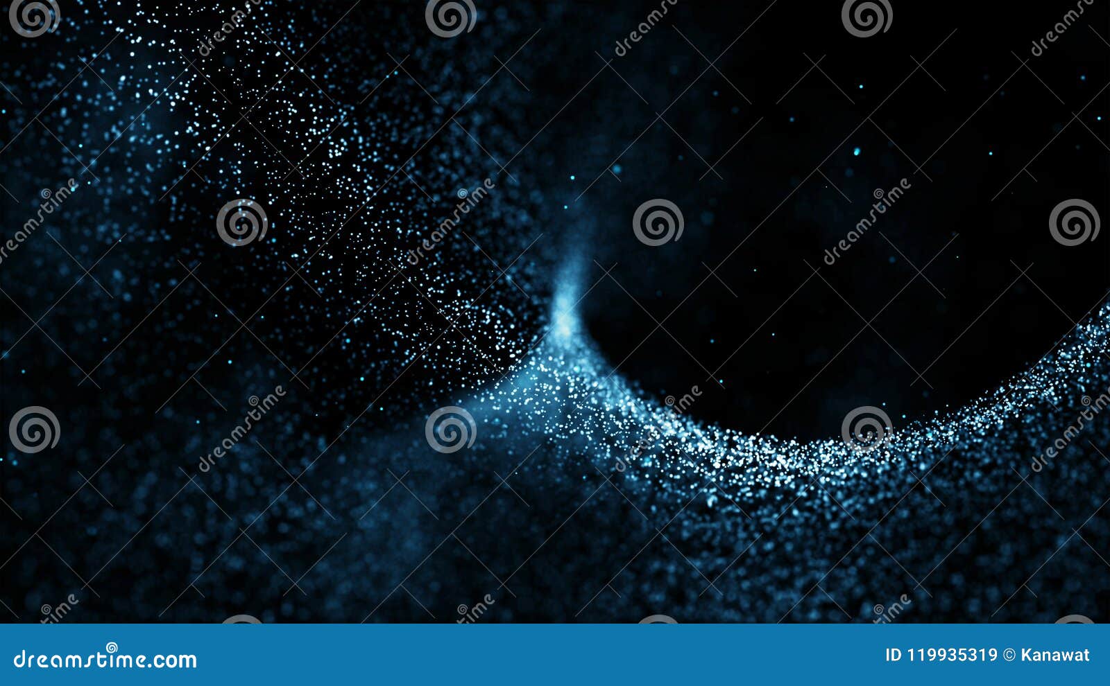 Dust Blue Wave Abstract Background Stock Illustration - Illustration of ...