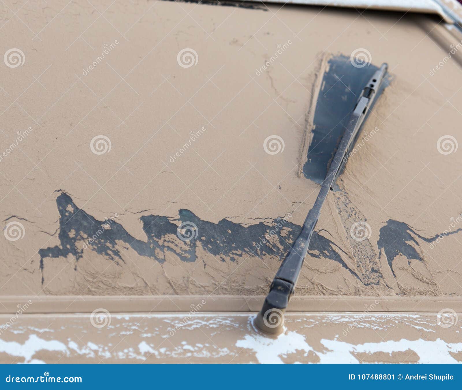 Dust on the Cars As a Backdrop Stock Image - Image of close, dirt ...