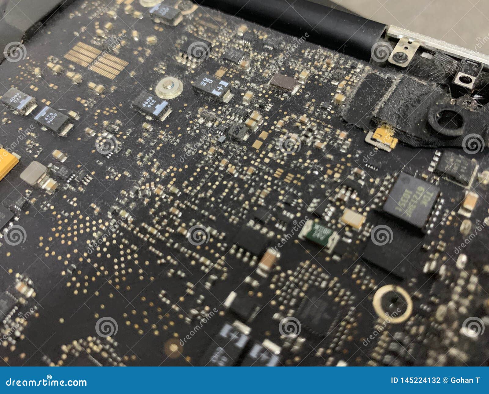 Dust on the Circuit Board Cleaning Electronic Equipment, Mac Main Board ...