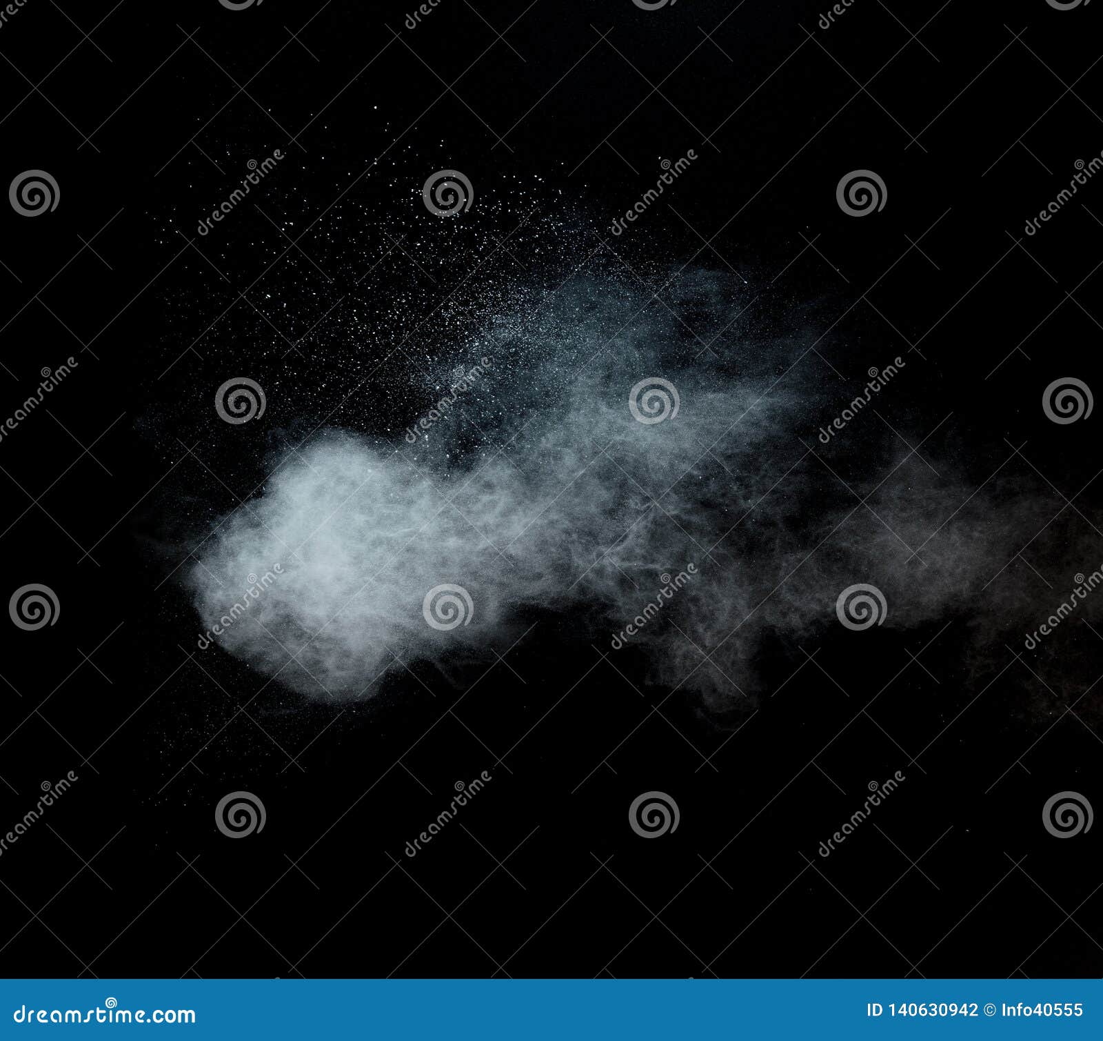 Dust Cloud on Black Background Stock Photo - Image of light, incense ...