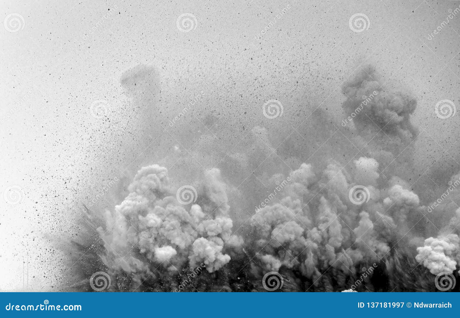 Dust Clouds after the Blast Stock Image - Image of texture, destruction ...