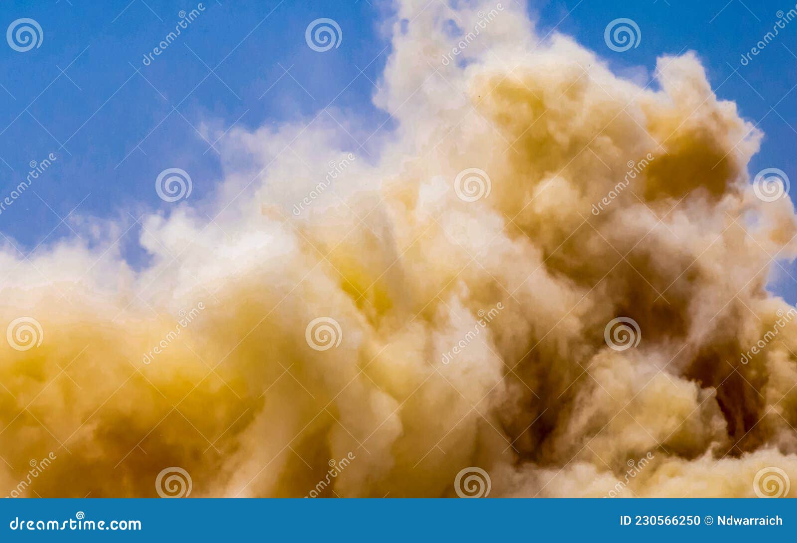 Dust Clouds during Detonator Blast on the Construction Site Stock Photo ...