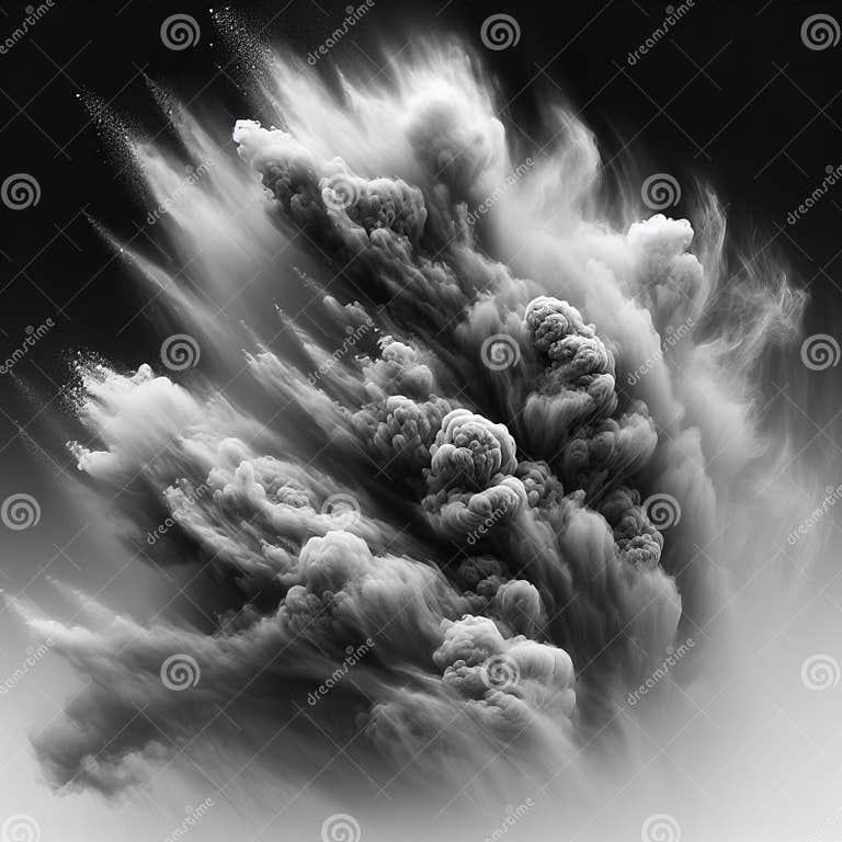 Dust Clouds with a Ghostly Appearance, Hovering and Shifting am Stock ...