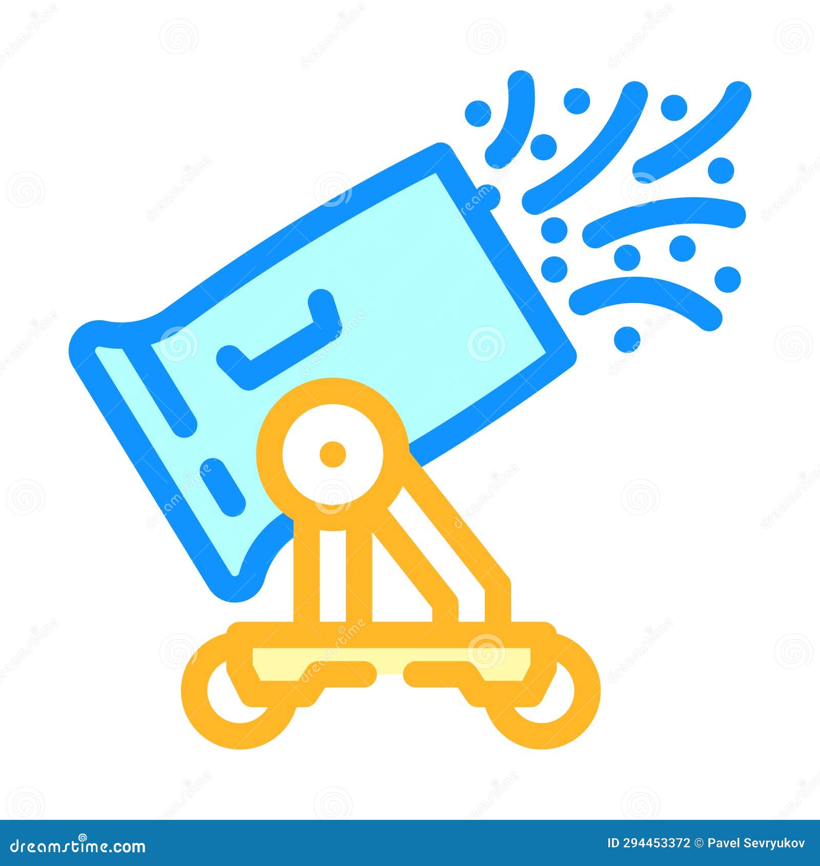 Dust Control Mining Color Icon Vector Illustration Stock Vector ...