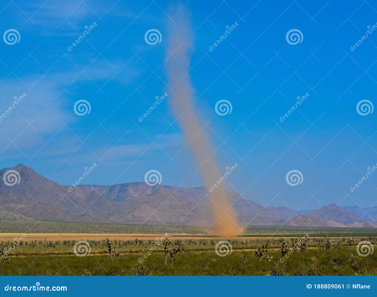 Dust Devil Whirlwind Formed in the Sonoran Desert of Arizona. Stock ...