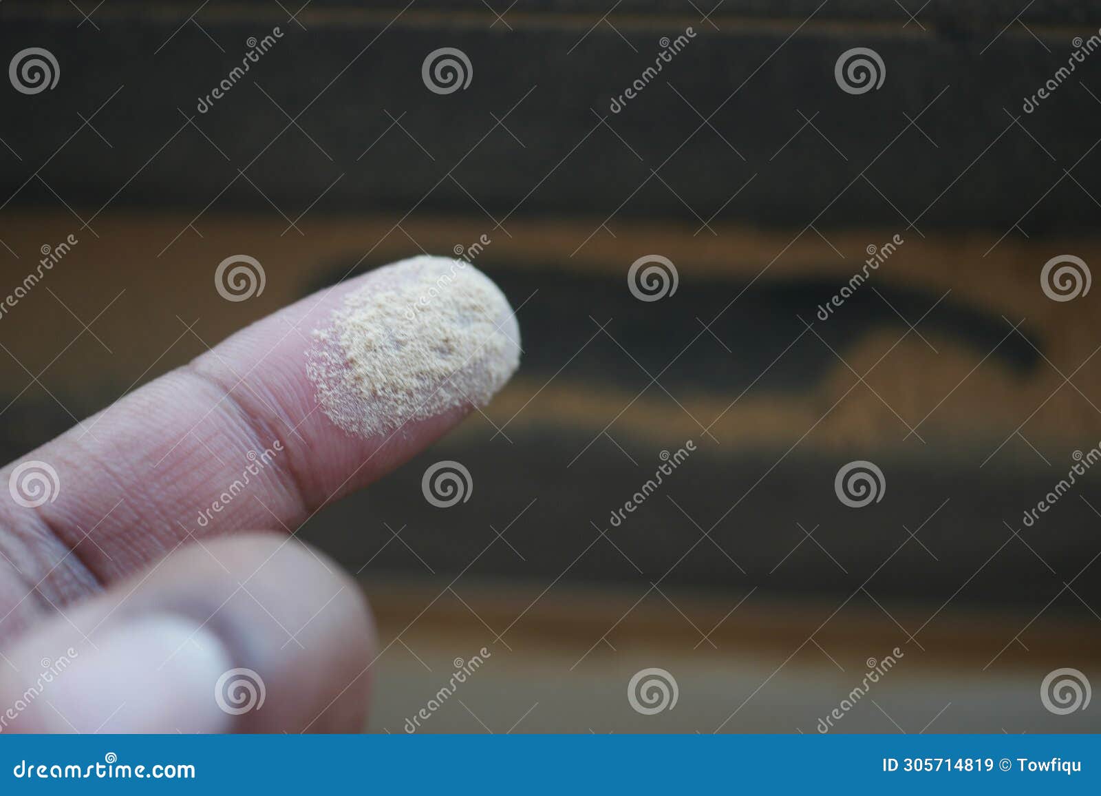 Dust and Dirt on a finger stock image. Image of dirt - 305714819