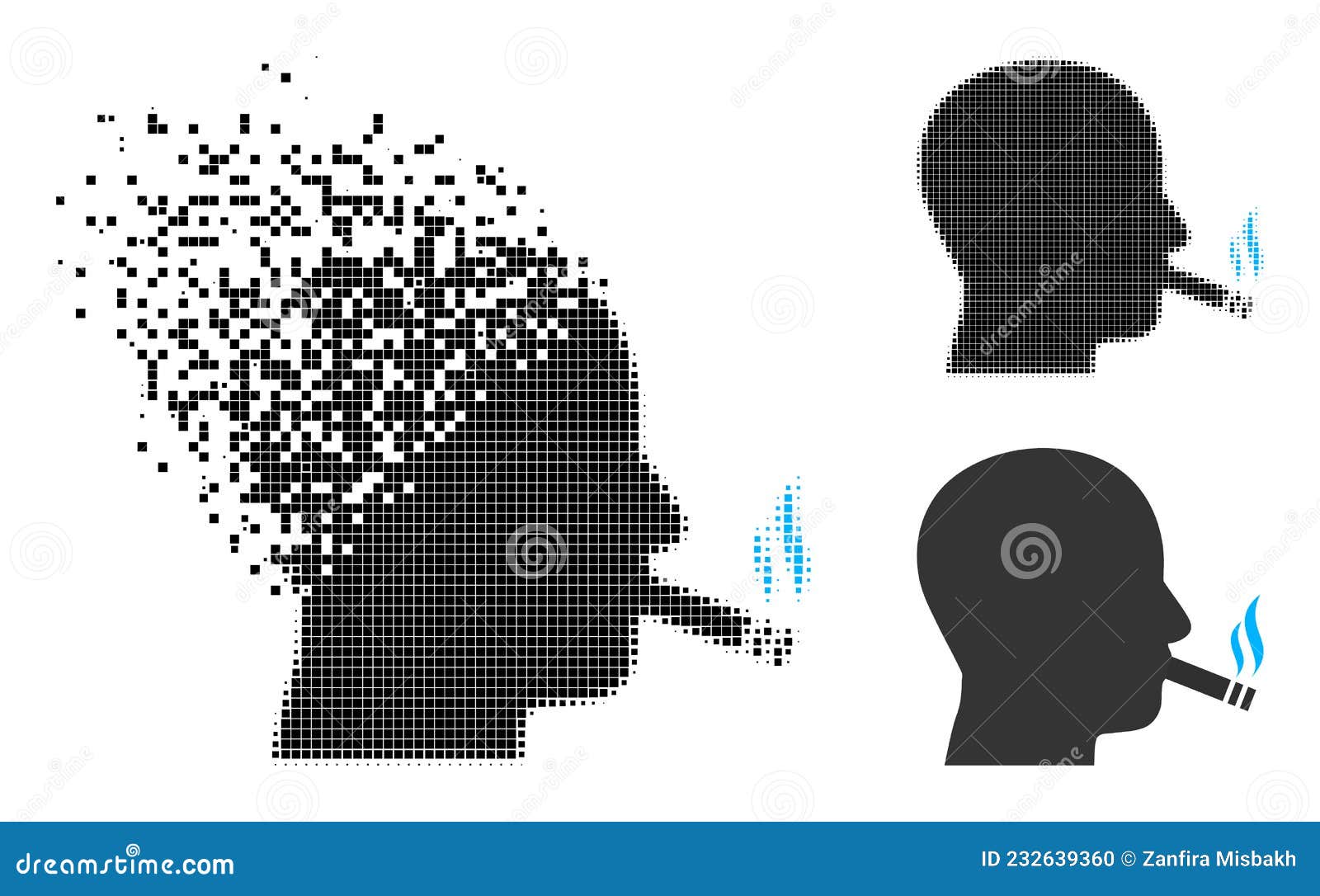 Dust Dot Cigarette Smoker Icon with Halftone Version Stock Vector ... Dust Dot Cigarette Smoker Icon with Halftone Version Stock Vector ...