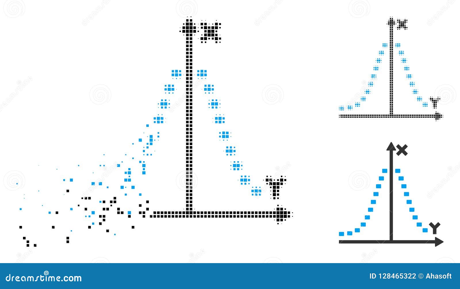 Dust Dot Halftone Dotted Gauss Plot Icon Stock Vector - Illustration of ...