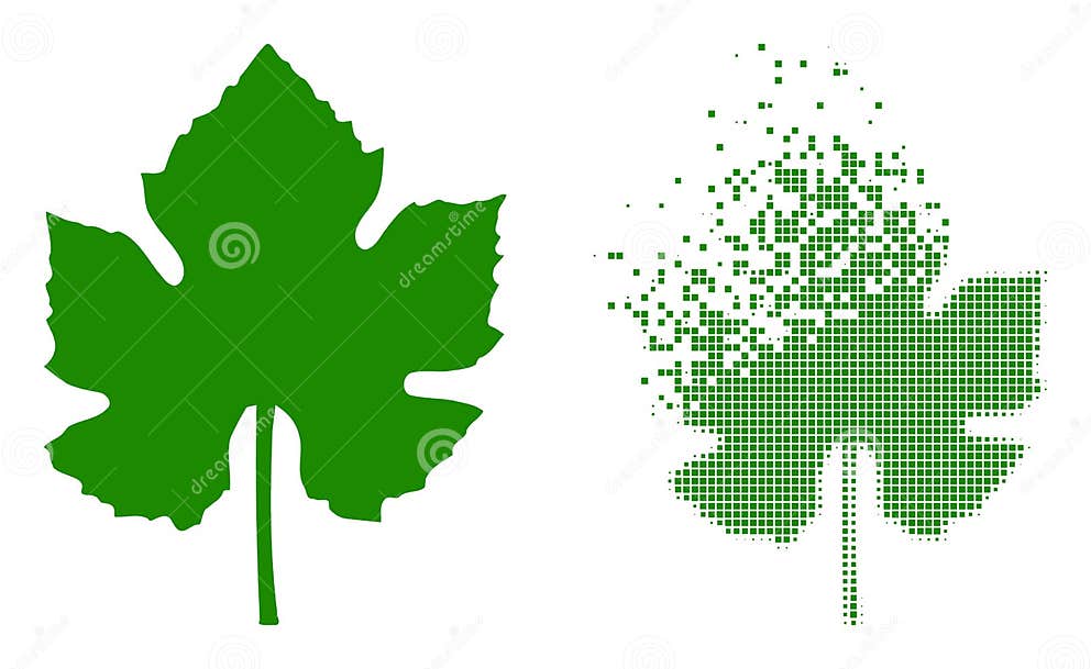 Dust Dot and Original Grape Leaf Icon Stock Vector - Illustration of ... Dust Dot and Original Grape Leaf Icon Stock Vector - Illustration of ...