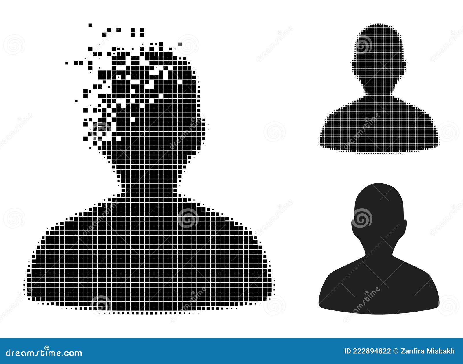 Dust Dot Person Profile Icon with Halftone Version Stock Vector ... Dust Dot Person Profile Icon with Halftone Version Stock Vector ...