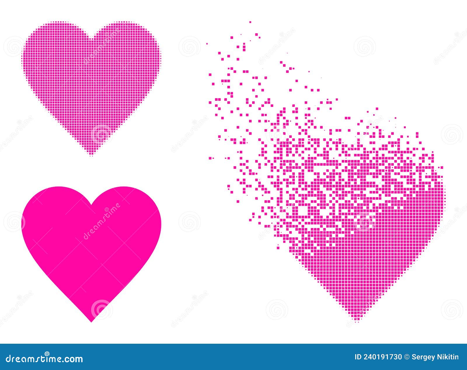 Original Heart Signs (icons, Symbols) Vector Illustration ...