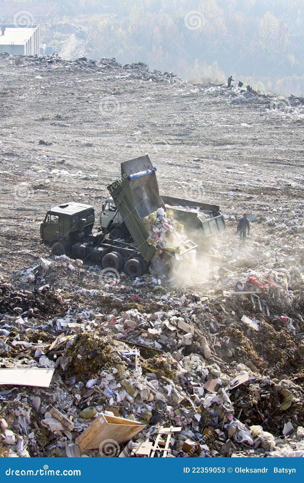 Dust dump in a city stock image. Image of damage, bulldozer - 22359053