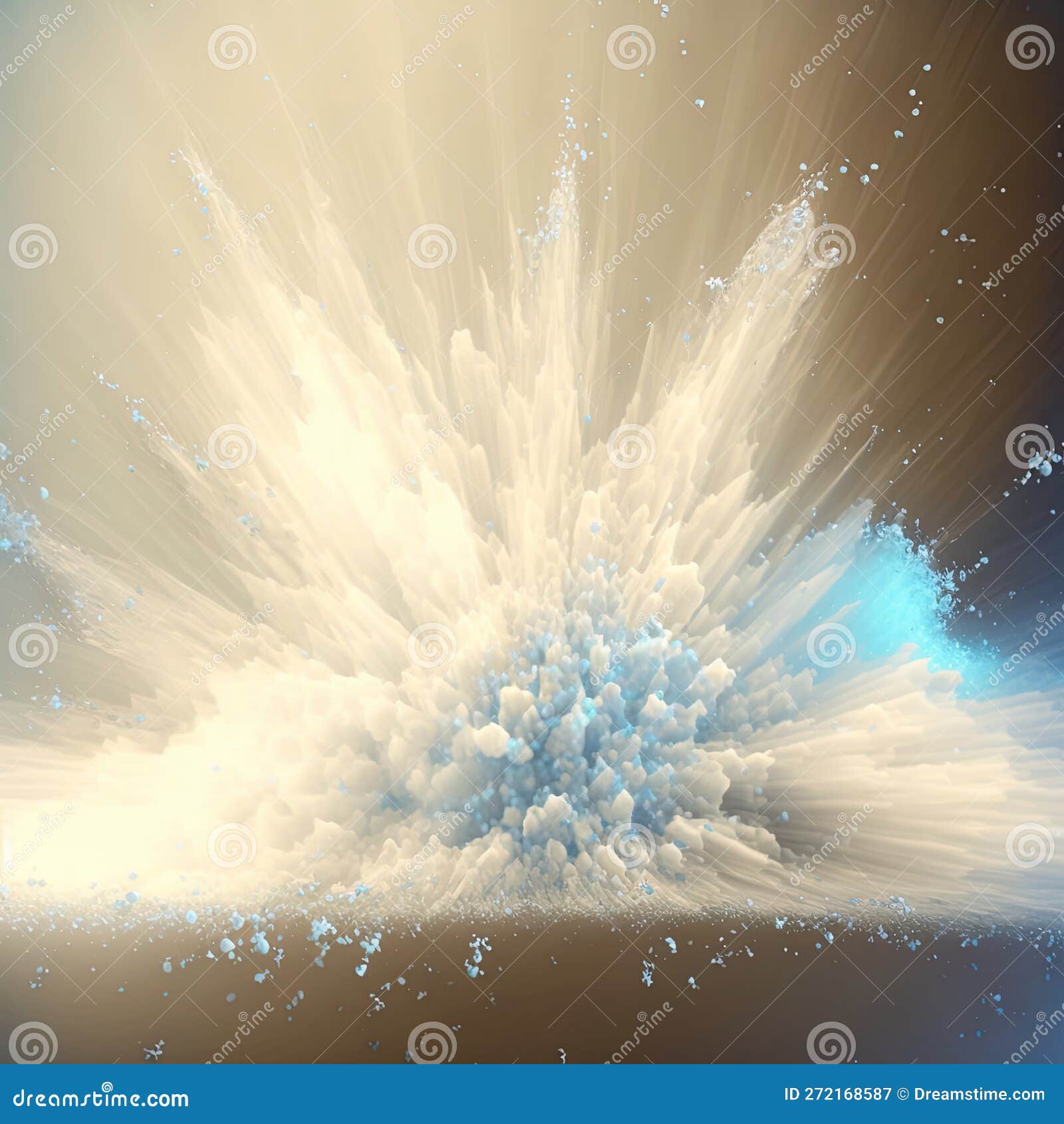 Dust Explosion on Blur Background. Abstract Background Stock ...