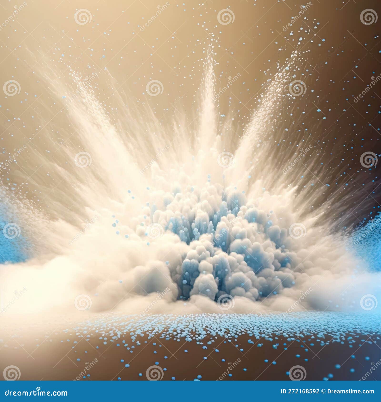 Dust Explosion on Blur Background. Abstract Background Stock ...