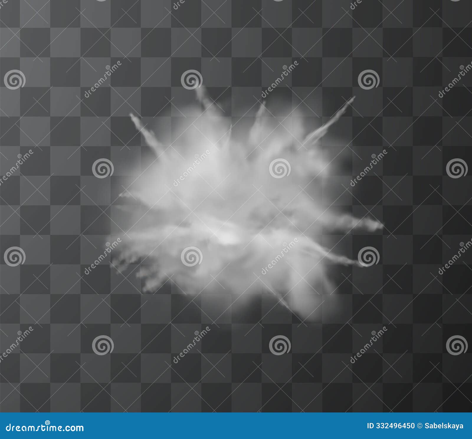 Dust Explosion Effect Vector Illustration Stock Illustration ...