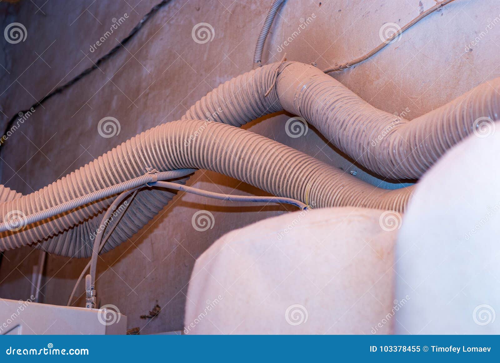 Dust extraction system stock image. Image of extract - 103378455