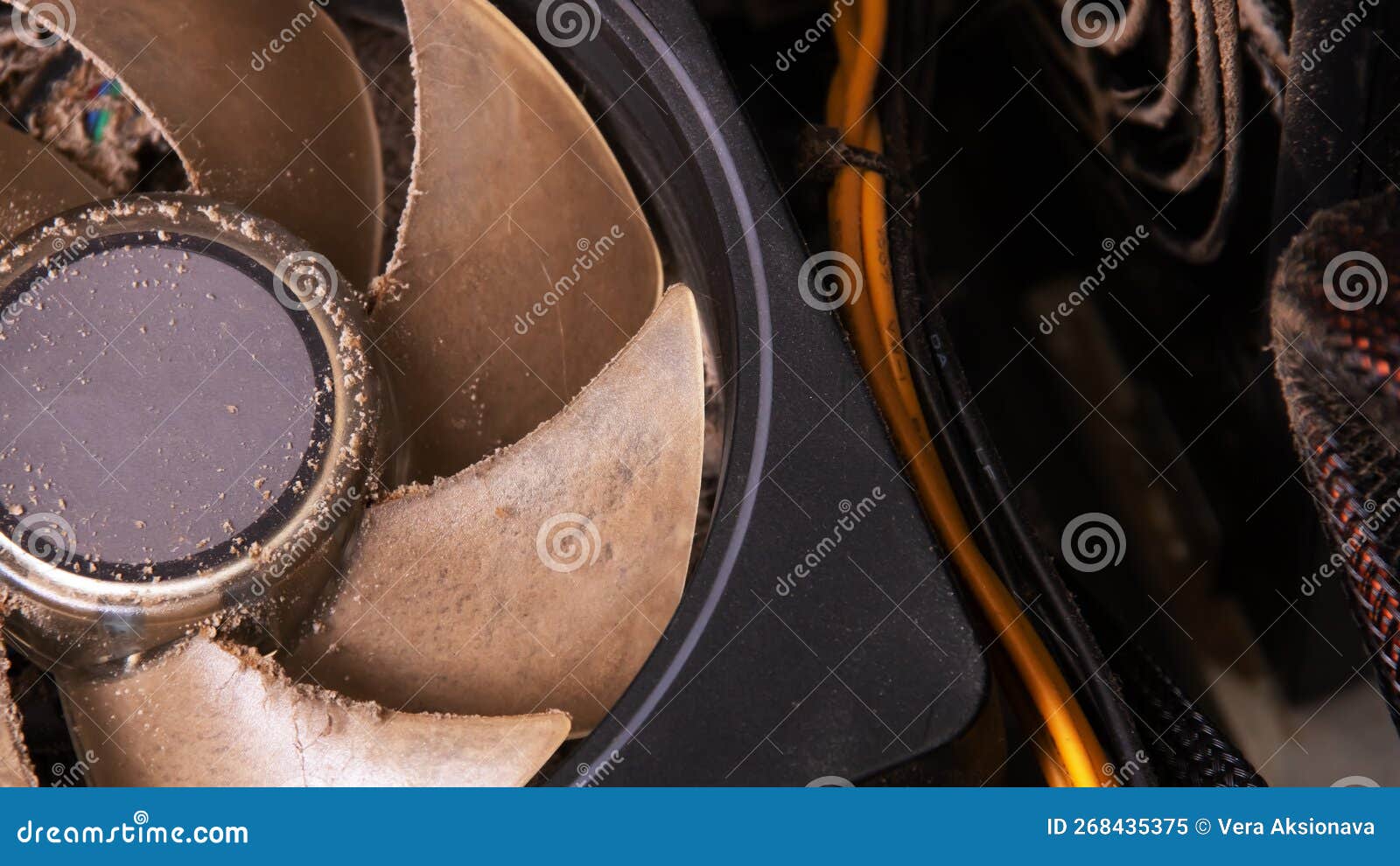 Dust on the Fan in the Computer Stock Image - Image of technology, chip ...
