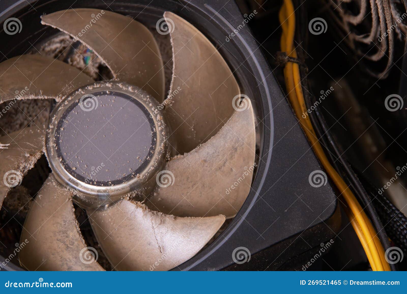 Dust on the Fan in the Computer Stock Image - Image of dust, bottle ...