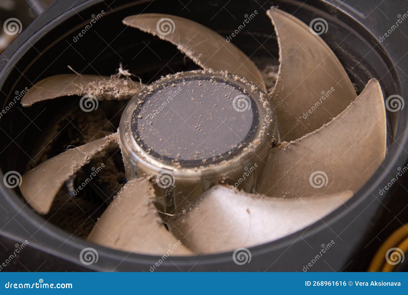 Dust on the Fan in the Computer Stock Photo - Image of canister ...