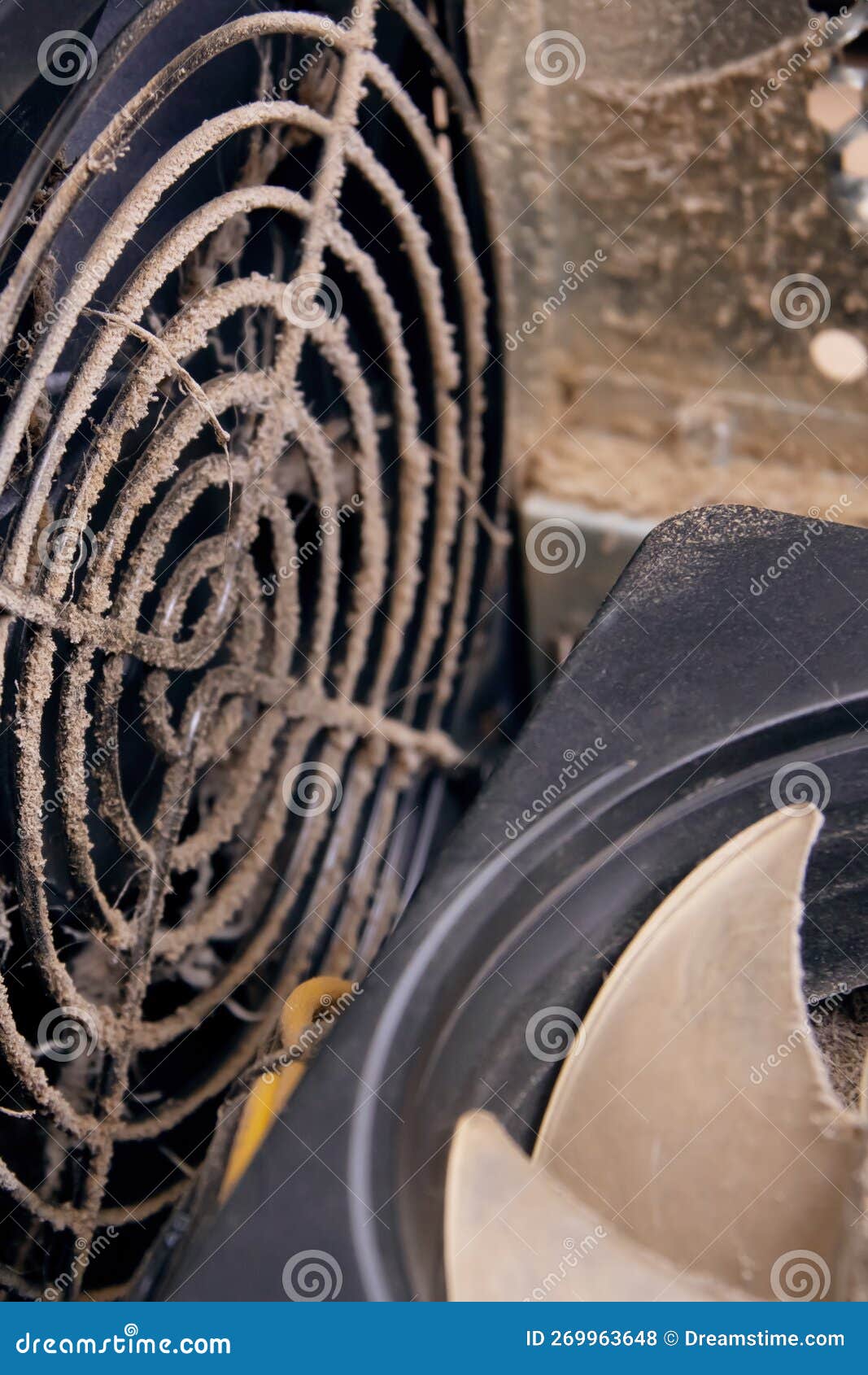 Dust on the Fan in the Computer Stock Photo - Image of canister ...