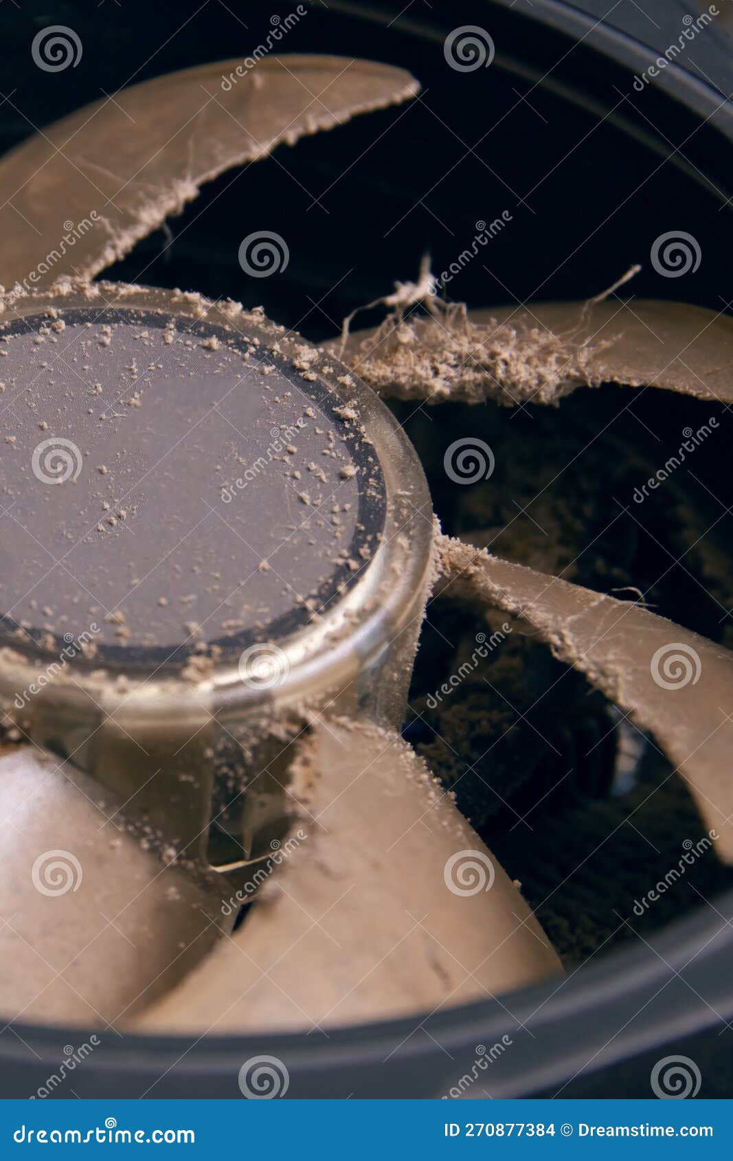 Dust on the Fan in the Computer Stock Photo - Image of clogged ...