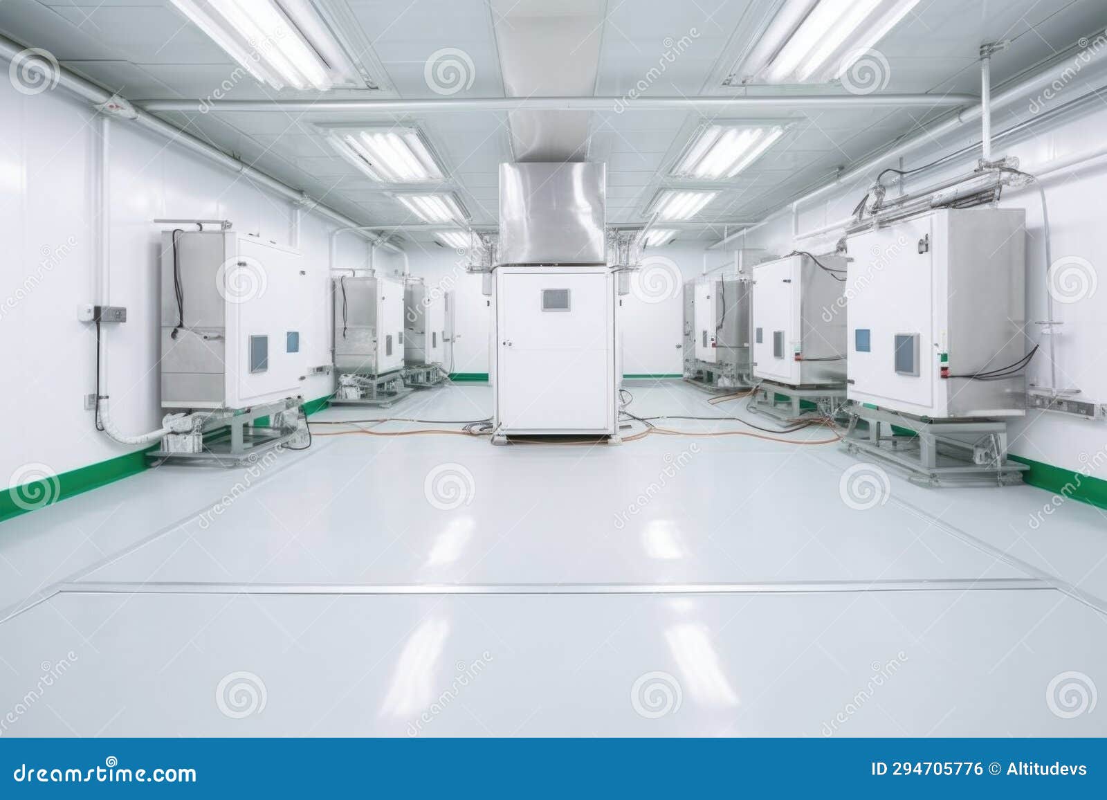 A Dust-free Room for Semiconductor Production Stock Photo - Image of ...