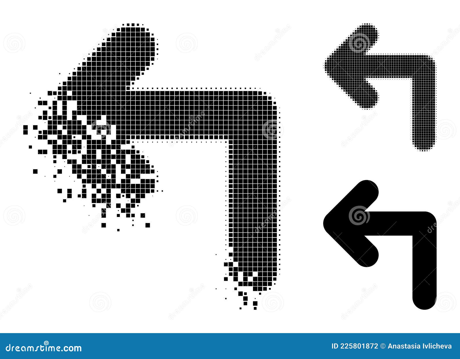 Dust Pixelated Halftone Gentleman Beggar Icon Vector Illustration ... Dust Pixelated Halftone Gentleman Beggar Icon Vector Illustration ...