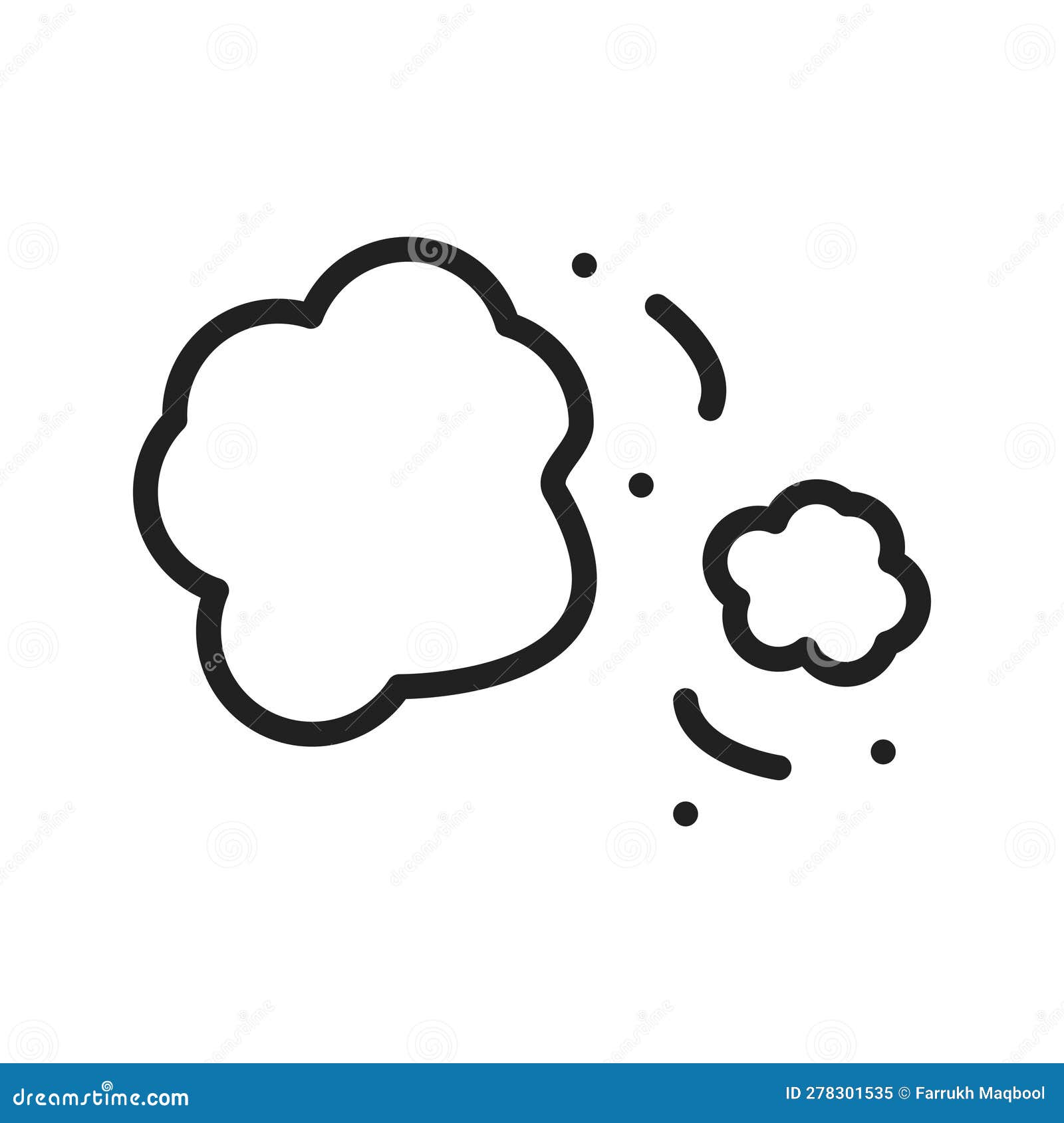 Dust icon vector image. stock vector. Illustration of design - 278301535