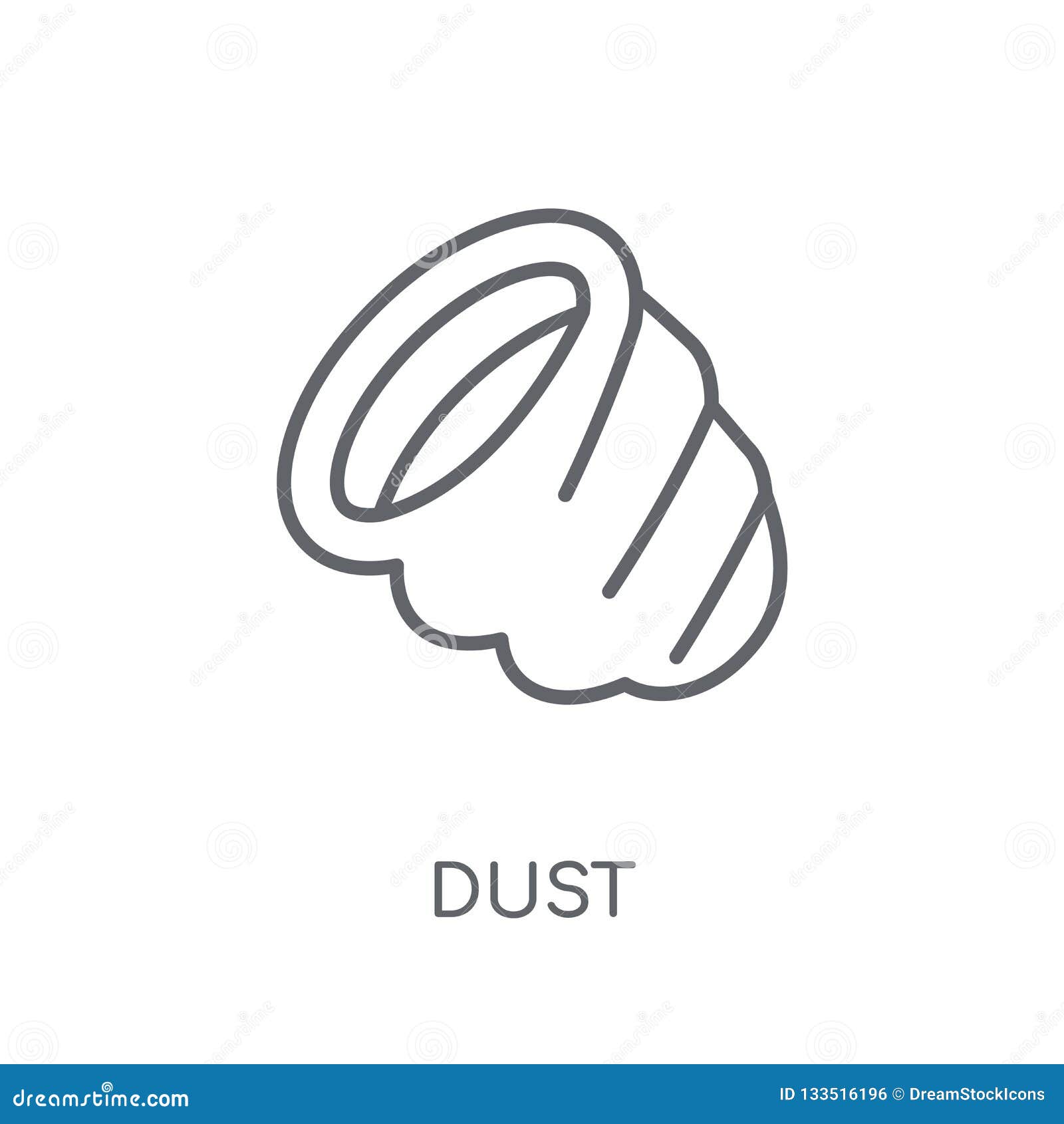 Dust Linear Icon. Modern Outline Dust Logo Concept on White Back Stock ...