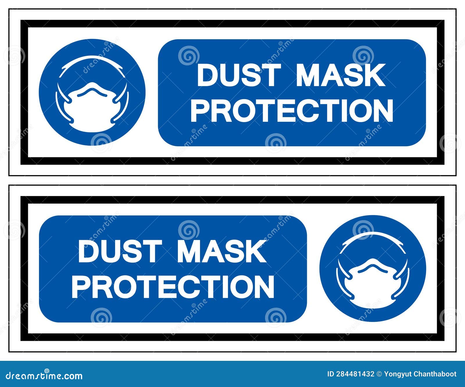 Dust Mask Protection Symbol Sign, Vector Illustration, Isolate on White ...