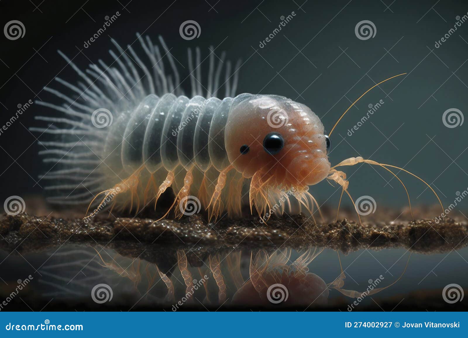 Dust Mite Magnified through an Electron Microscope Created by ...
