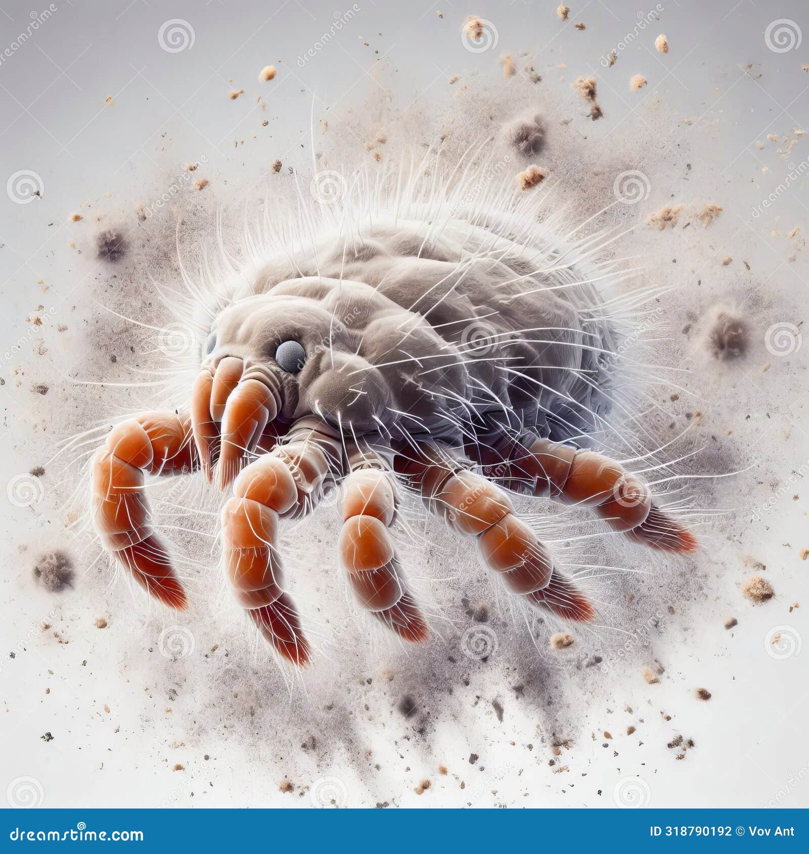 Mites Microscopic View Under A Microscope Reveal The Intricate D ...