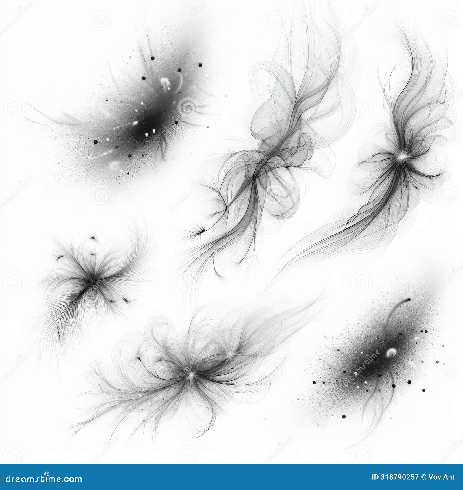 Dust Motes with a Wispy Quality, Like Tiny Tendrils Floating I Stock ...