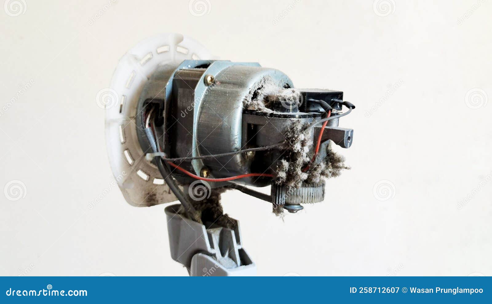 Dust in the Motor Inside the Fan Stock Image - Image of circuit, metal ...