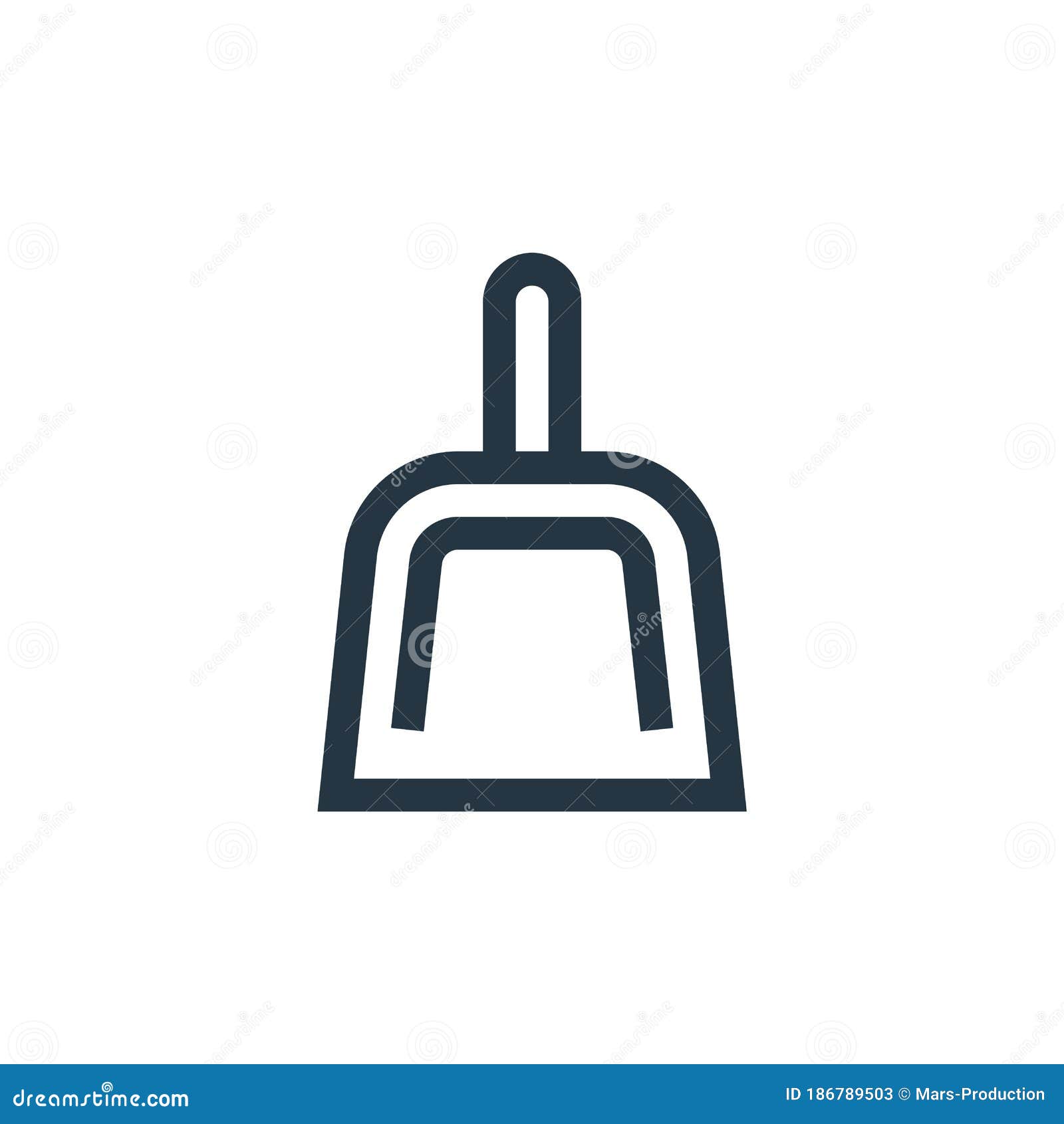 Dust Pan Vector Icon. Dust Pan Editable Stroke. Dust Pan Linear Symbol ...