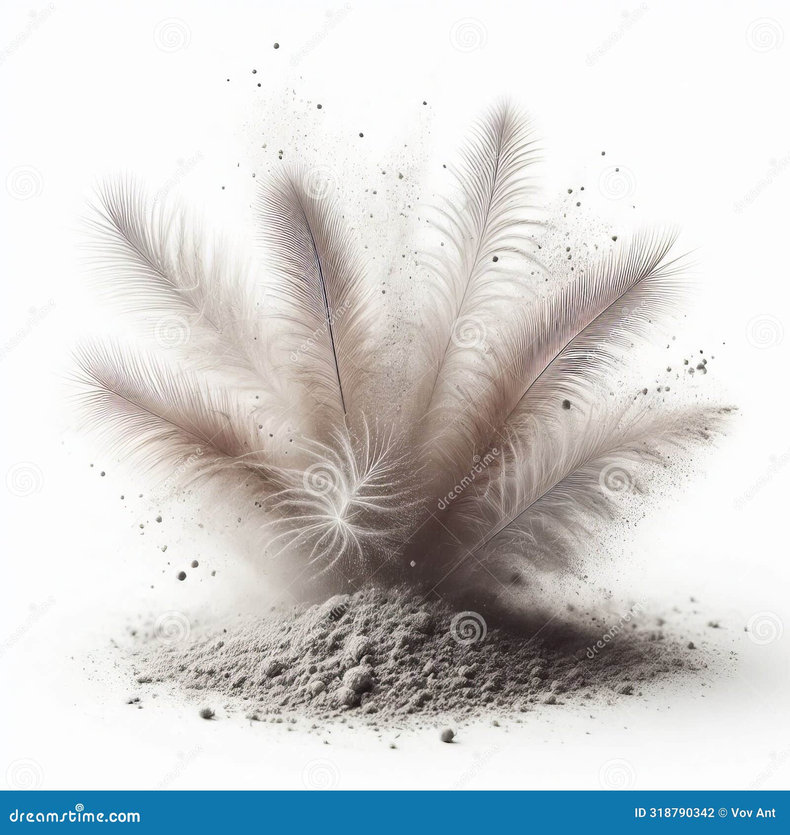 Dust Particles with a Feathery Appearance, Light and Delicate I Stock ...